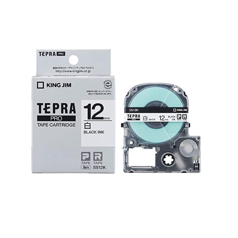 King Jim, Tepra Pro, SS12K, Tape Cartridge, 0.5 Inch (12 mm) - Online Marketplace - EveryMarket