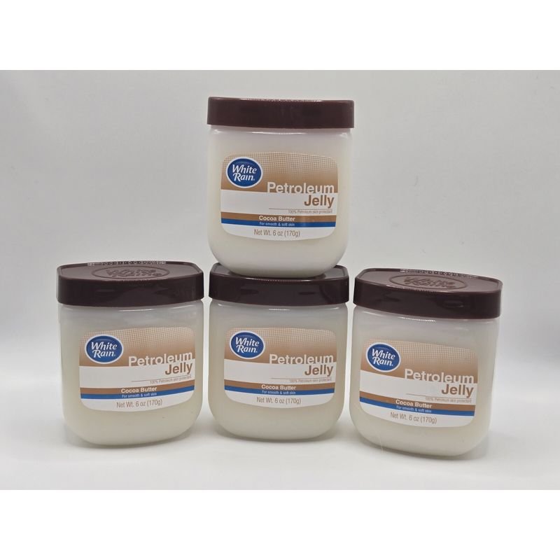 White Rain Cocoa Butter Patroleum Jelly 6 oz. (4 Pack) For Soft and ...
