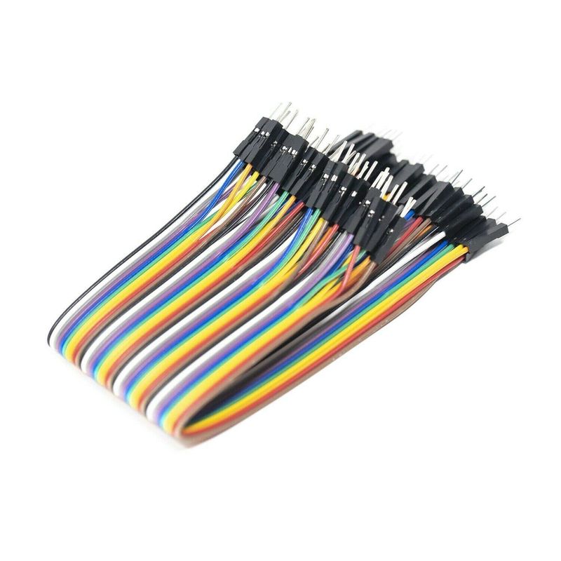 UMTMedia® 40 pcs 30cm Dupont Cables Male to Male Jumper Breadboard Wire ...