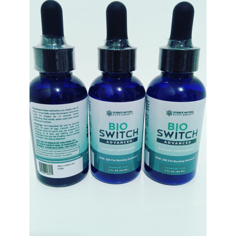 Bio Switch 3 Pack Science Natural Supplements Switch 2 Fl Oz. NEW ...