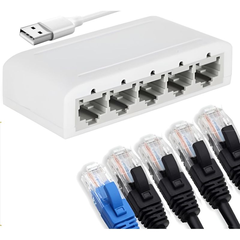 ETHERNET SPLITTER, Internet Splitter, Network Switch, CAT6, RJ45 ...