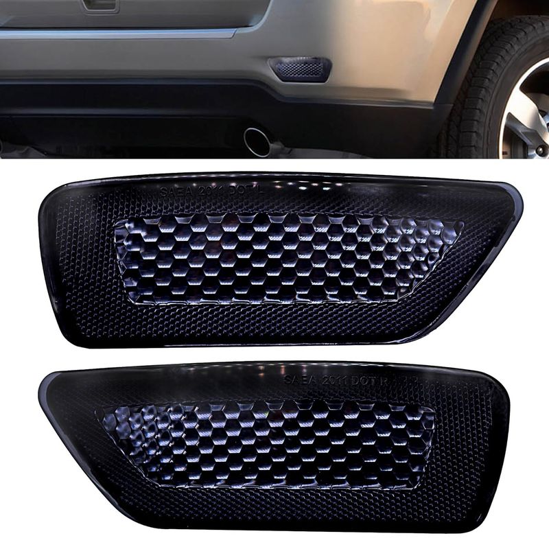 Shtuomoland 2 Pcs Rear Bumper Trim Reflector Lights Fits for Jeep Grand ...