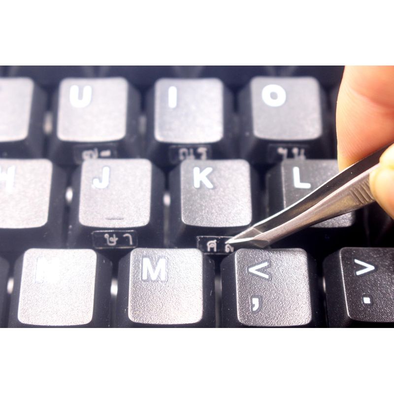 2PCS Thai Keyboard Side Stickers for OEM Height Mechanical, Computer ...