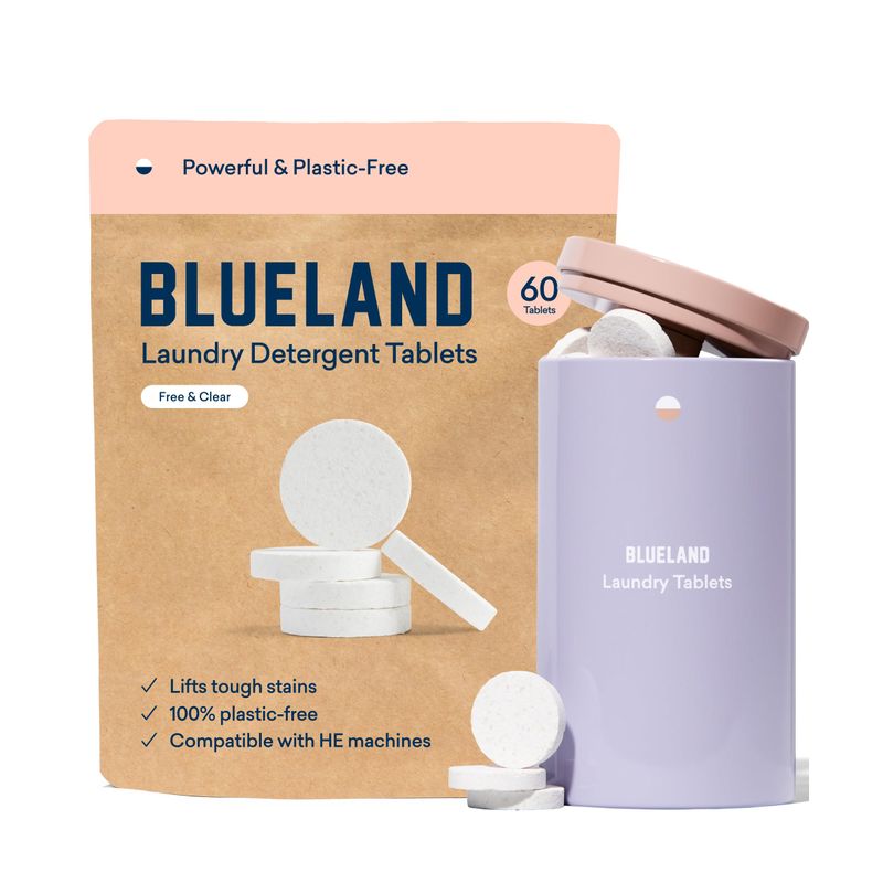 BLUELAND Laundry Detergent Tablet Starter Set - Plastic-Free & Eco ...