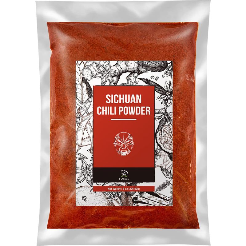 Soeos Premium Sichuan Chili Powder 8oz(226g),All Natural,Asian Chili ...