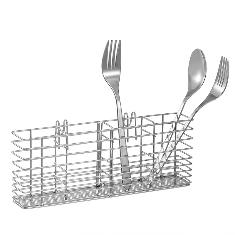Slideep Stainless Steel Cutlery Utensil Holder Silverware Organizer ...
