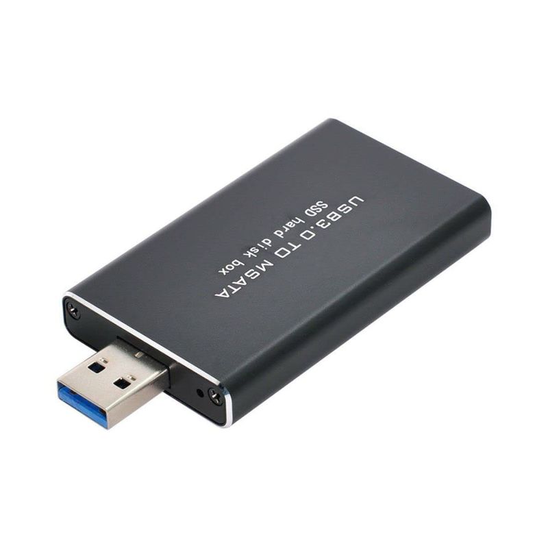 chenyang USB 3.0 to mSATA SSD Hard Disk Box Mini PCI-E 1.8" mSATA 52Pin ...