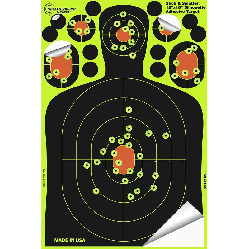 Splatterburst Targets - 12 x18 inch - Stick & Splatter Adhesive ...