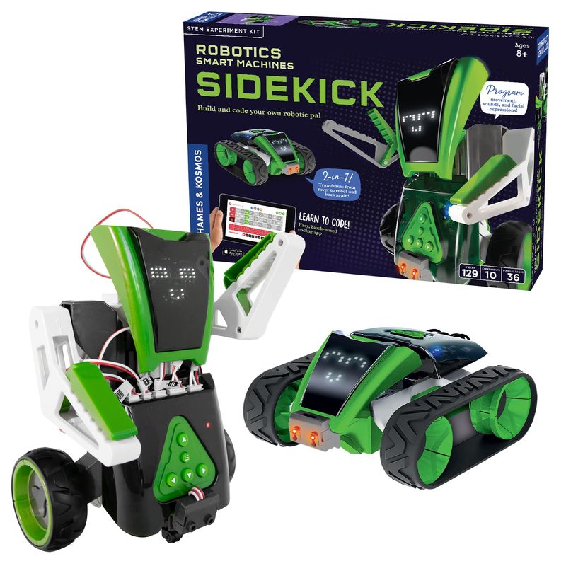 Thames & Kosmos Robotics: Smart Machines – Sidekick | Build a 4-Wheeled ...