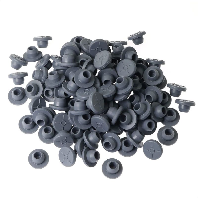 100Pcs Self Healing Injection Ports - Rubber Stoppers Glass Bottles ...