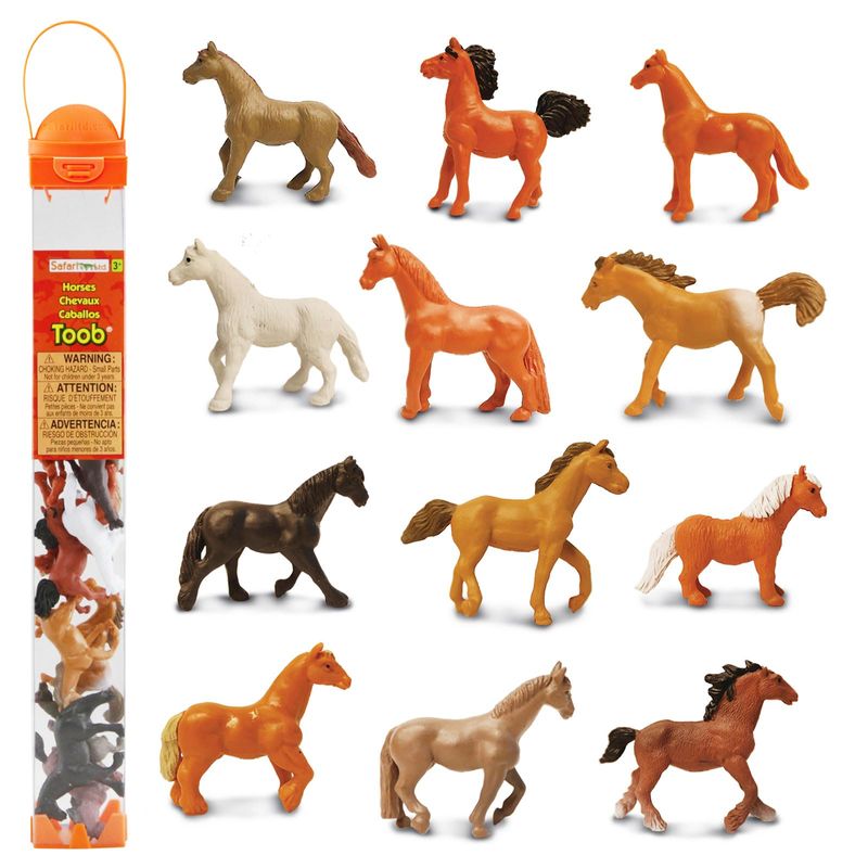 Safari Ltd. Horses TOOB - 12 Hand-Painted Mini Figurines Including ...