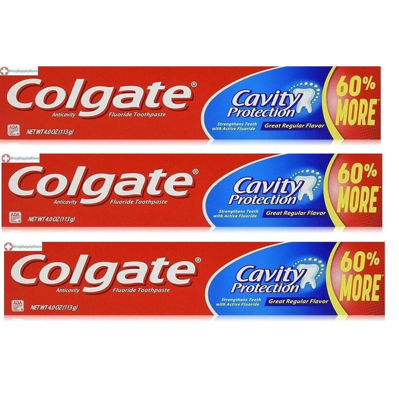 Colgate Cavity Protection Toothpaste 4oz each *Three Pack* - Online ...