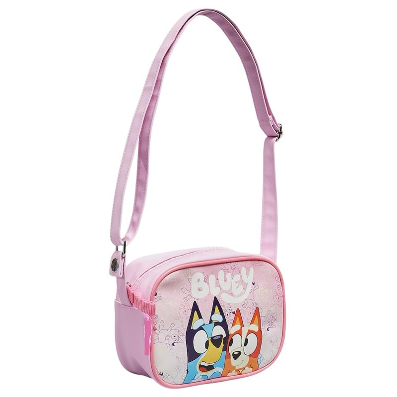 Bluey Girls Cross Body Bag In Pink And Bingo Handbag/Messenger Satchel ...