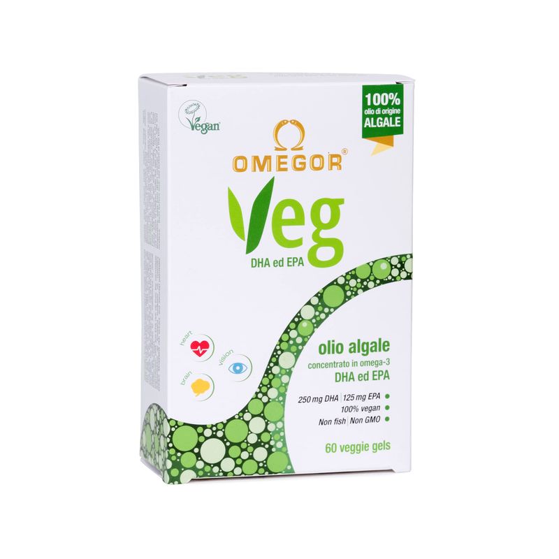 Vegan Omega 3 OMEGOR Veg - Algae Oil Omega3 Capsules Certified by IFOS ...