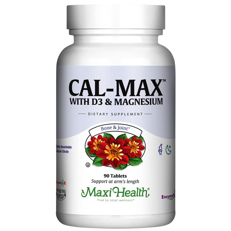 Maxi Health Cal-Max – Calcium Citrate with Vitamin D3 and Magnesium for ...
