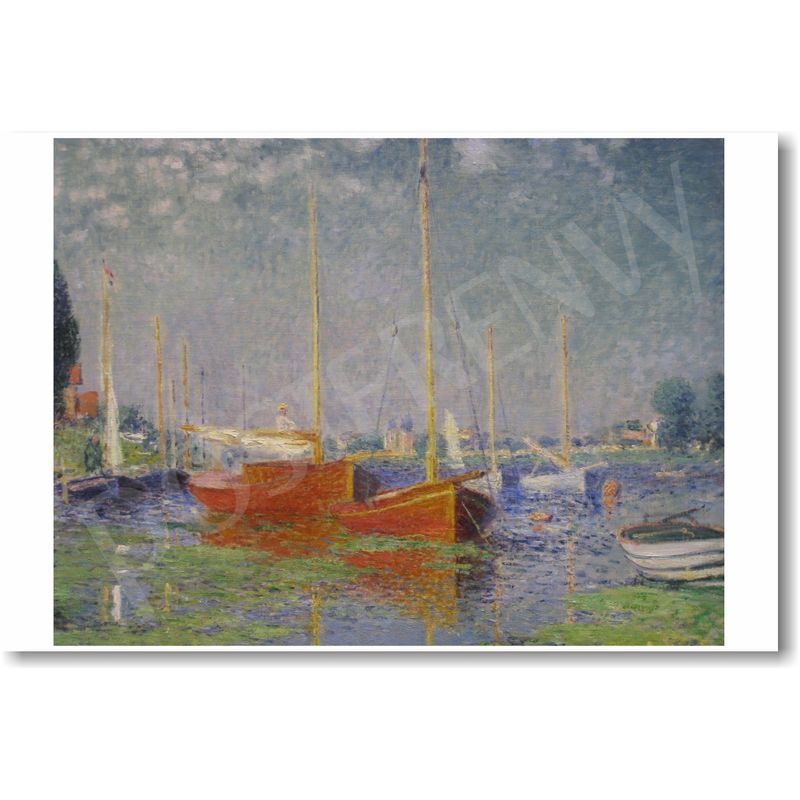 Red Boats at Argenteuil (1875) - Claude Monet - NEW Fine Arts Poster ...