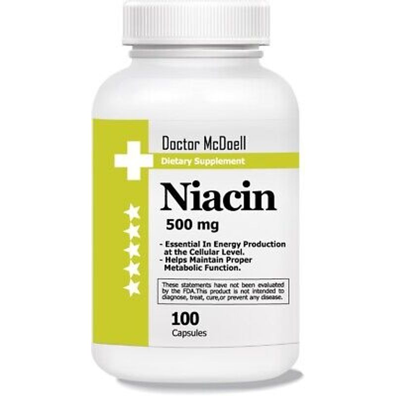 Niacin, Helps Keep Nervous System, Digestive System, Skin Healthy ...