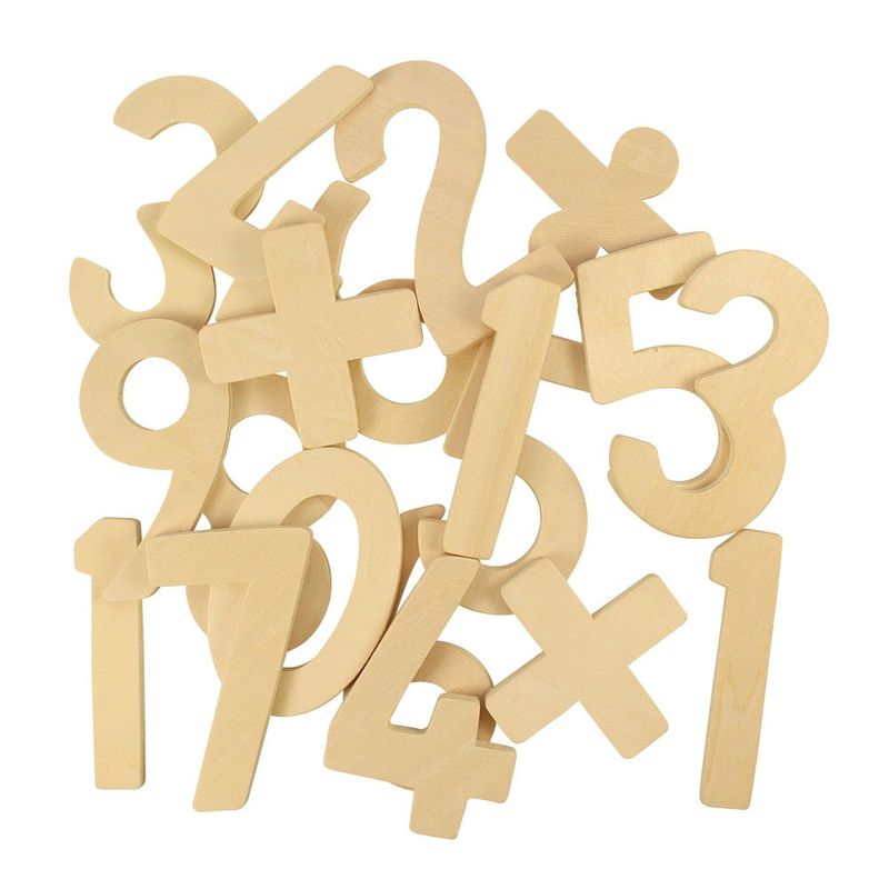 Bigjigs Toys Wooden 123 Drawing Templates - Numbers & Basic Math ...