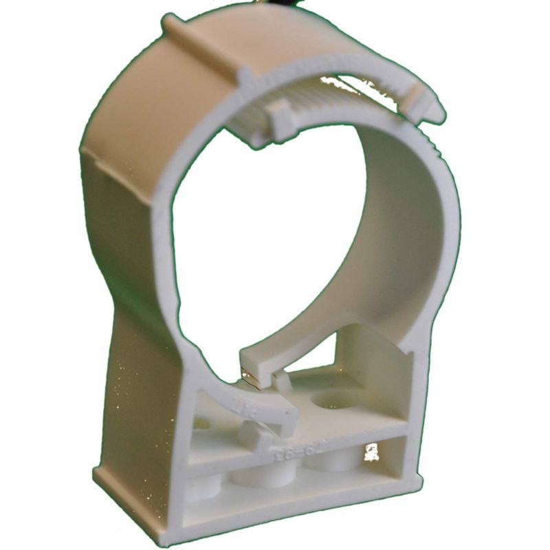 SnapnStrut 79-93HS White Polypropylene Pipe Hanger for 3 inch PVC Pipe ...