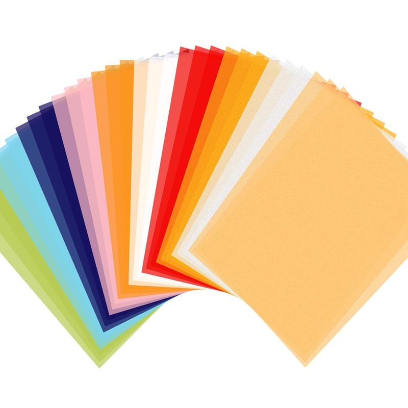 Colored Vellum Paper, Shynek 50 Sheets 10 Colors Transparent Vellum ... Colored Vellum Paper, Shynek 50 Sheets 10 Colors Transparent Vellum ...