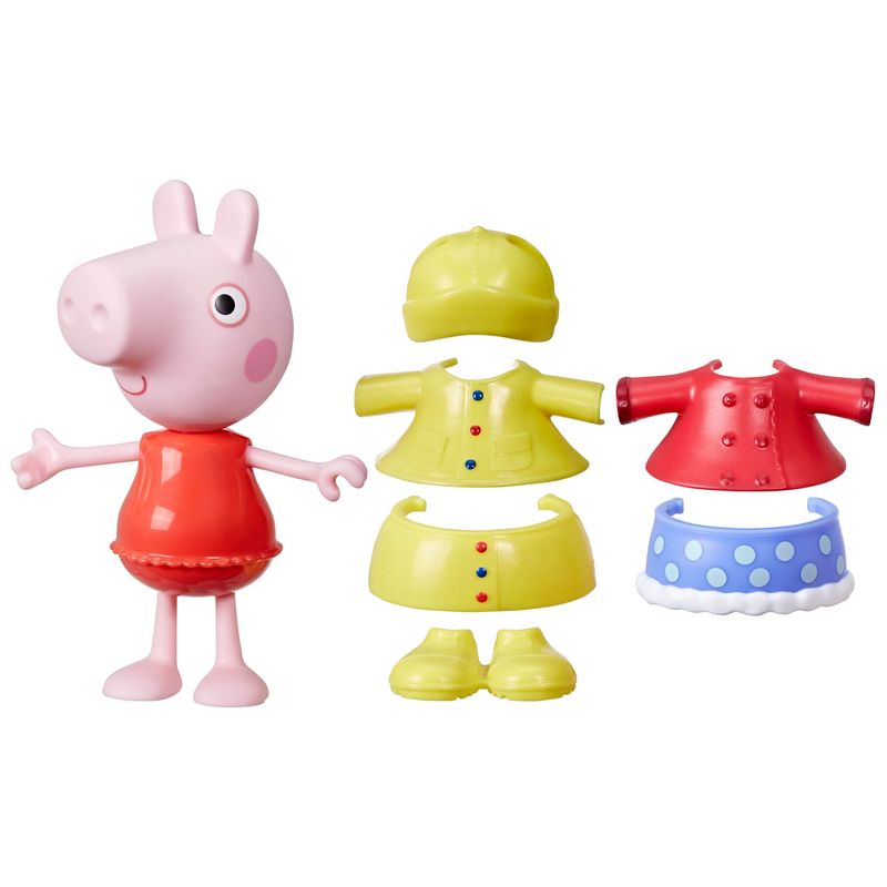 Peppa Pig Dress-Up Figure with 6 Easy-On Fashion Accessories, 6-Inch ...