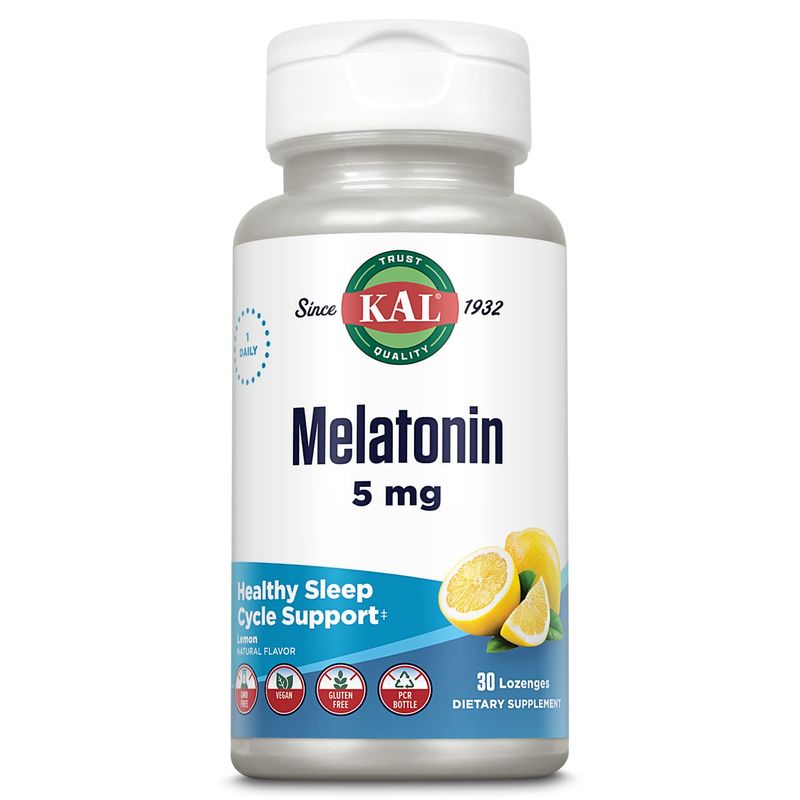 KAL Melatonin 5mg Sleep Aid Lozenges, Melatonin Supplement Supports ...