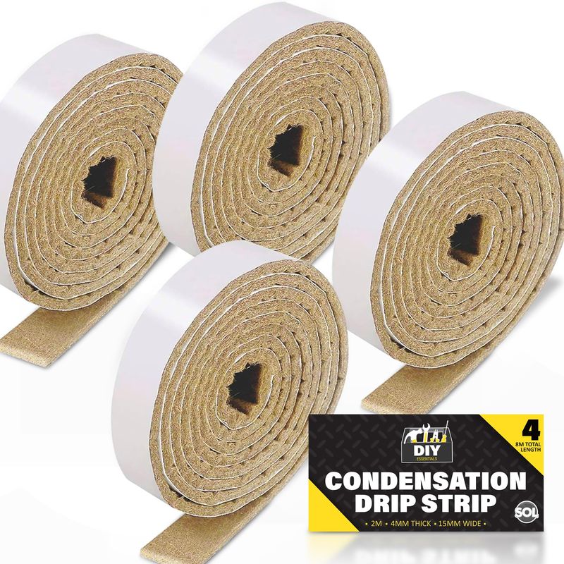 4pk Condensation Drip Strip 2m x 15mm | 8m Condensation Strips for ...