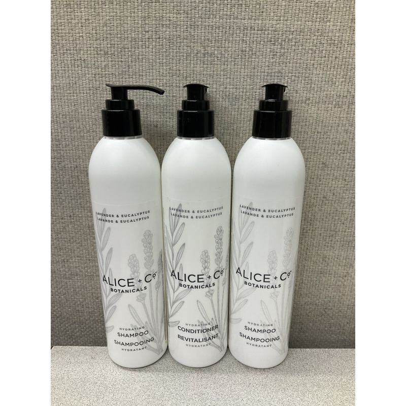 LOT 3 Alice+Co Botanicals 1 Conditioner With 2 Shampoo 12 oz Lavender ...