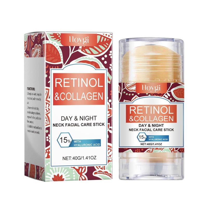 Retinol & Collagen Neck Facial Care Stick Neck Firming Cream Anti Aging ...