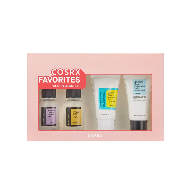 COSRX Favorites Best Sellers Set - Mini Sized Low pH Good Morning Gel ...