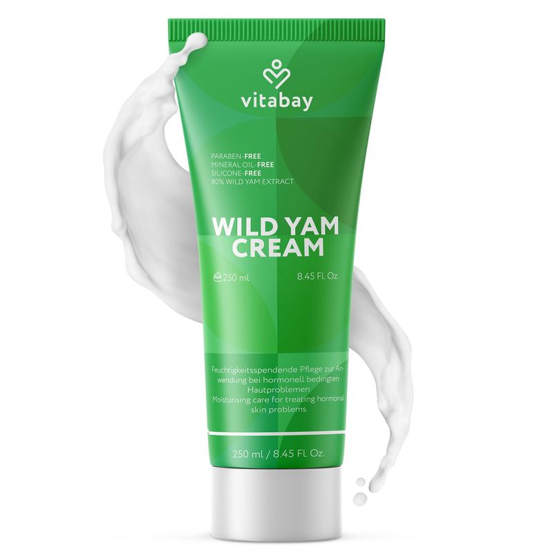 Wild Yams Extra Strong Cream – with 80% Wild Yams Extract – 64% ...