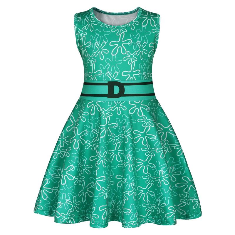 HenzWorld Disgust Costume Dress for Girls Inside&Out Cartoon Joy ...