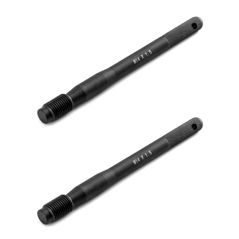 QWORK Wheel Alignment Pin, 2 Pack, M14 x 1.5 Steel Wheel Hanger Rim ...