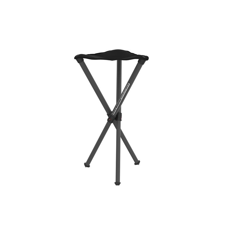 Walkstool - Model Basic - Black- Camping folding stool made of aluminum - Height 20" - 24" (50 ...