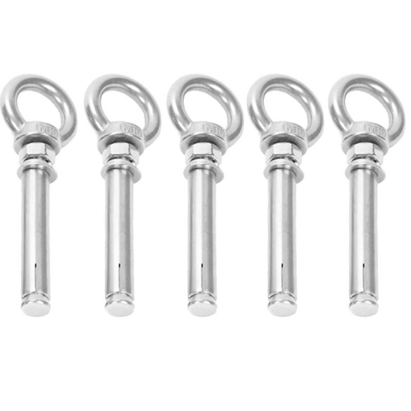JENSWILL Expansion Bolts Anchor Bolt 5 Pack M10*100mm 304 Stainless ...