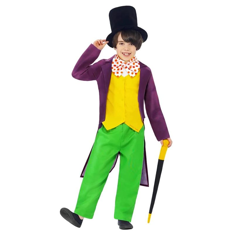 [SCLYX] Charlie and the Chocolate Factory Cosplay Costume, Kids, Kids, Boys, Willie Wonka ...