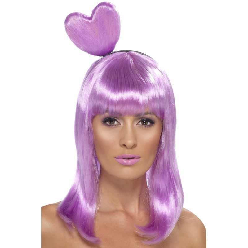 Candy Queen Wig Light Purple Queen Wig Long Straight Heart Wig For ...