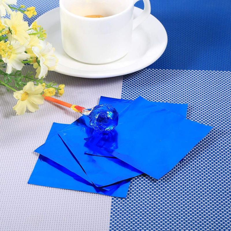 Foil Wrappers, 100 Pcs Candy Foil Sheets, Chocolate Candy Wrappers ...