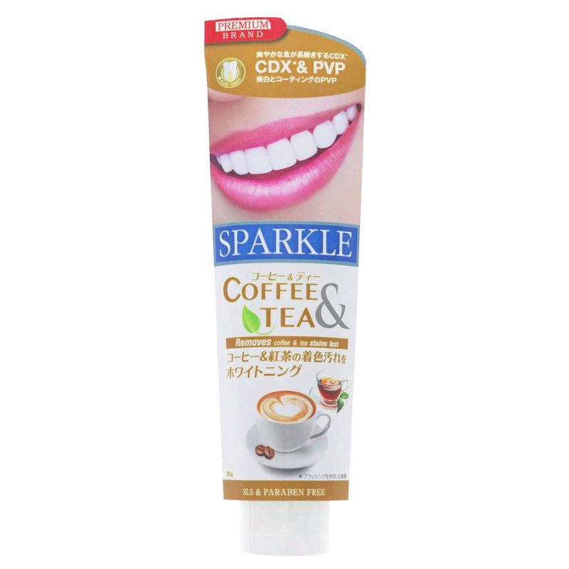 Sparkle Coffee & Tea Toothpaste, 3.2 oz (90 g) - Online Marketplace ...