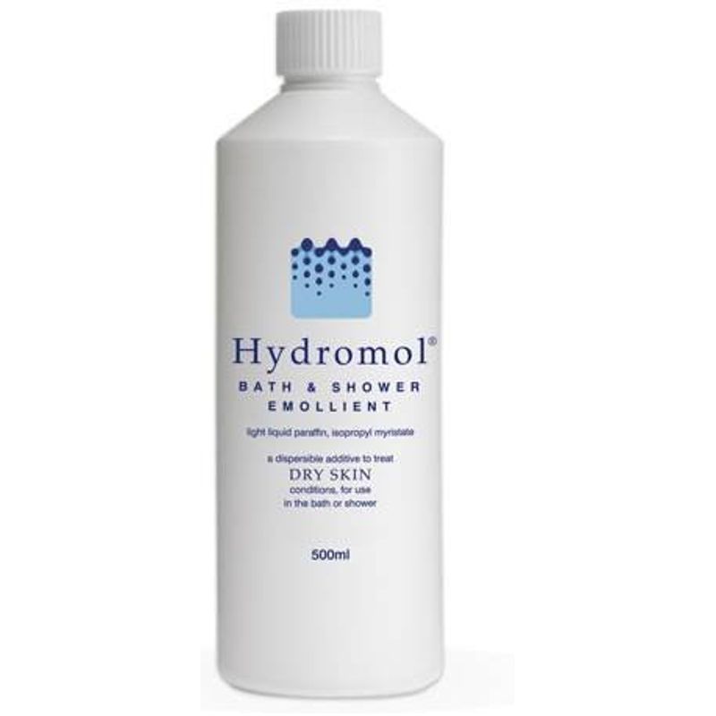 HYDROMOL BATH & SHOWER 500ML EMOLLIENT- DRY SKIN CONDITIONS-ECZEMA ...