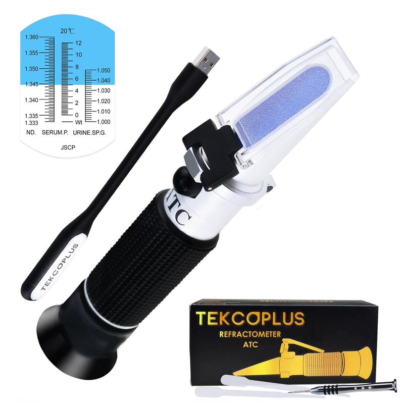 3-in-1 Clinical Refractometer with ATC for Tri-Scale Serum Protein 0-12 ...