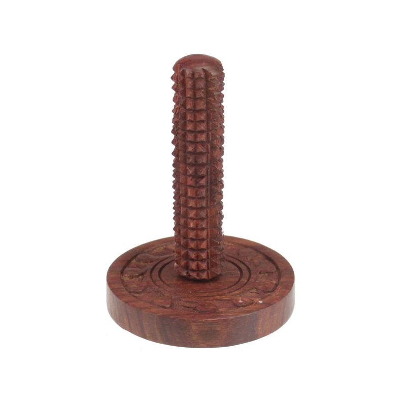 Wooden Chapati Press Roti Fluffer Paratha Indian Acupressure Datta ...