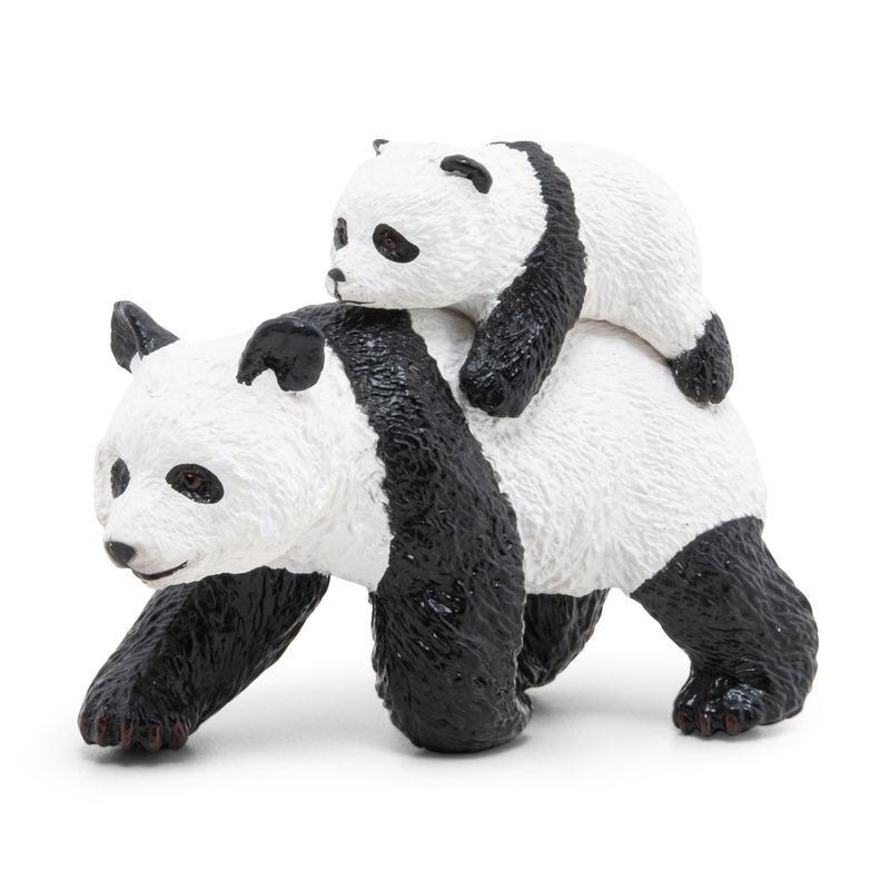 Papo -hand-painted - figurine -Wild animal kingdom - Panda And Baby ...