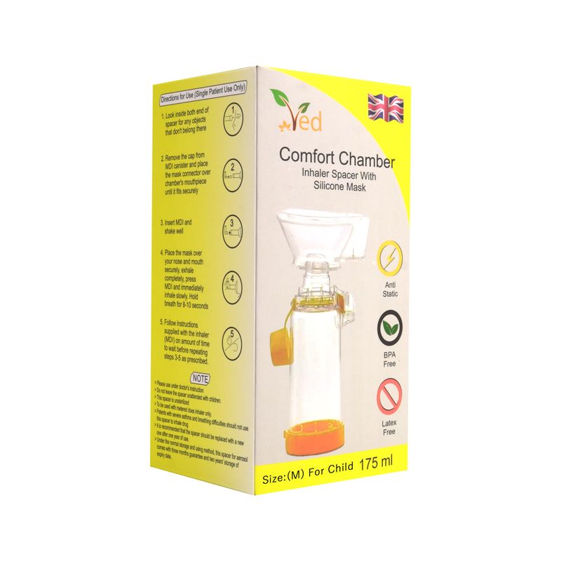 Inhaler Spacer Anti-Static Spacer Device, Inhaler Chamber, use with ...