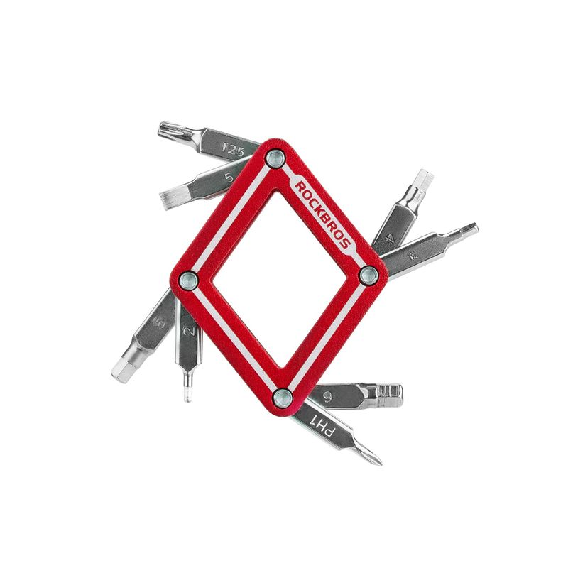 ROCKBROS Bike Repair Tool Kit, 8 in 1 Bicycle Multi-tool Bike Chain Tool Hex Key Wrench Multi ...