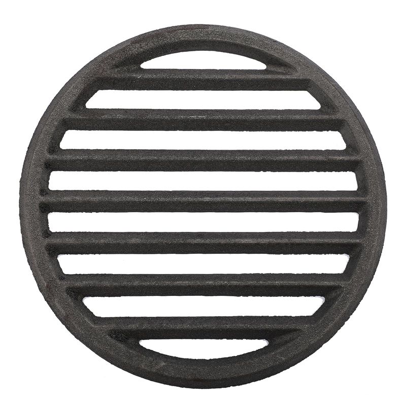 SUMNACON Cast Iron Fire Grate Fireplace Grate, Round 22.7cm BBQ High ...
