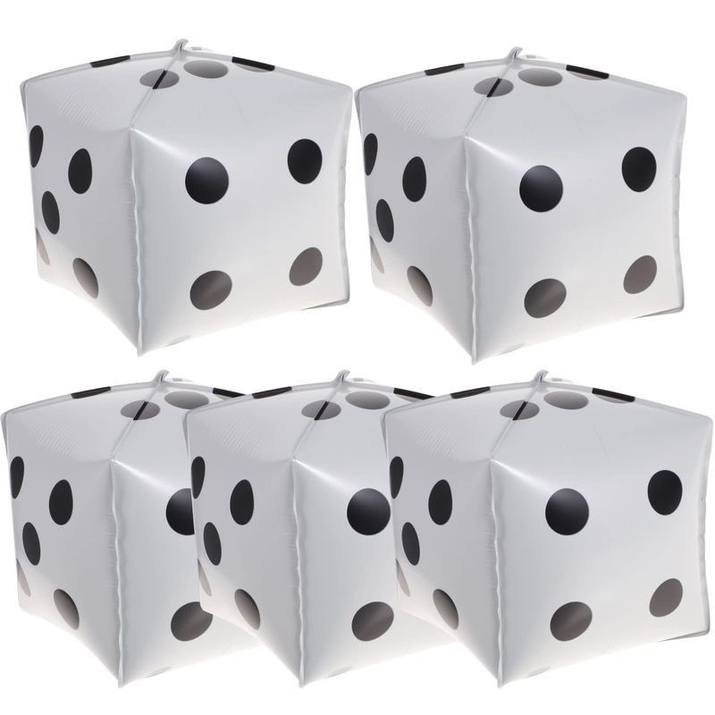 5 Pack Jumbo Dice Giant Inflatable Dice Big Dice Large Dice Balloons ...