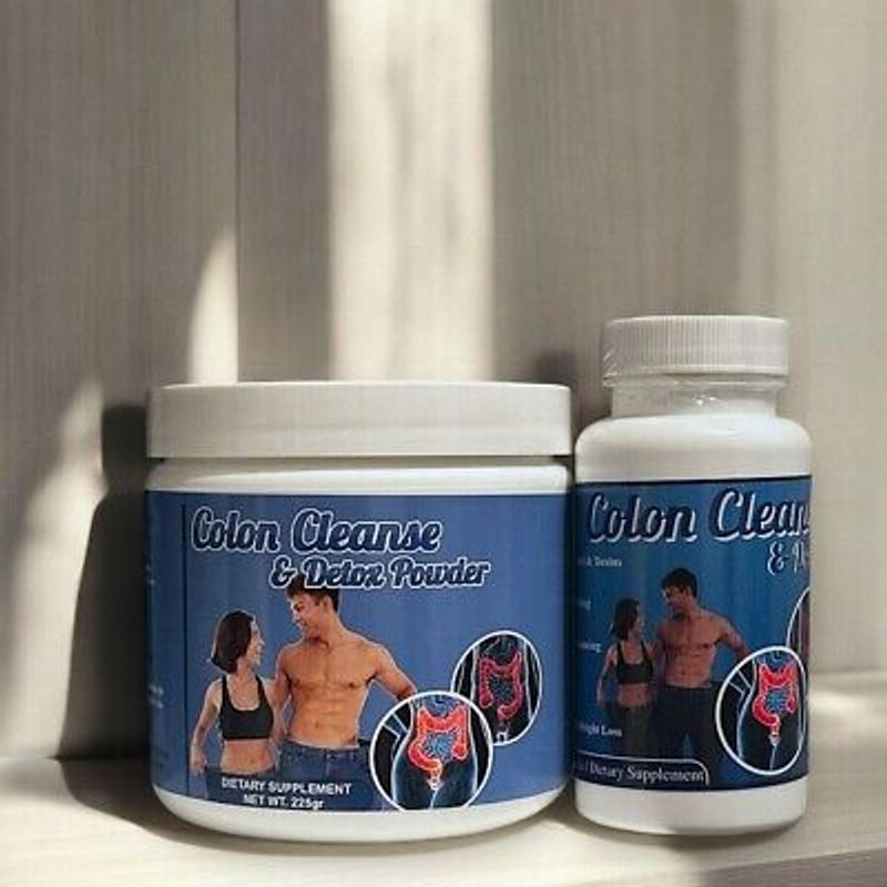 COLON CLEANSE & DETOX DIGESTIVE SYSTEM GENTLE DRINK POWDER SLIMMING ...