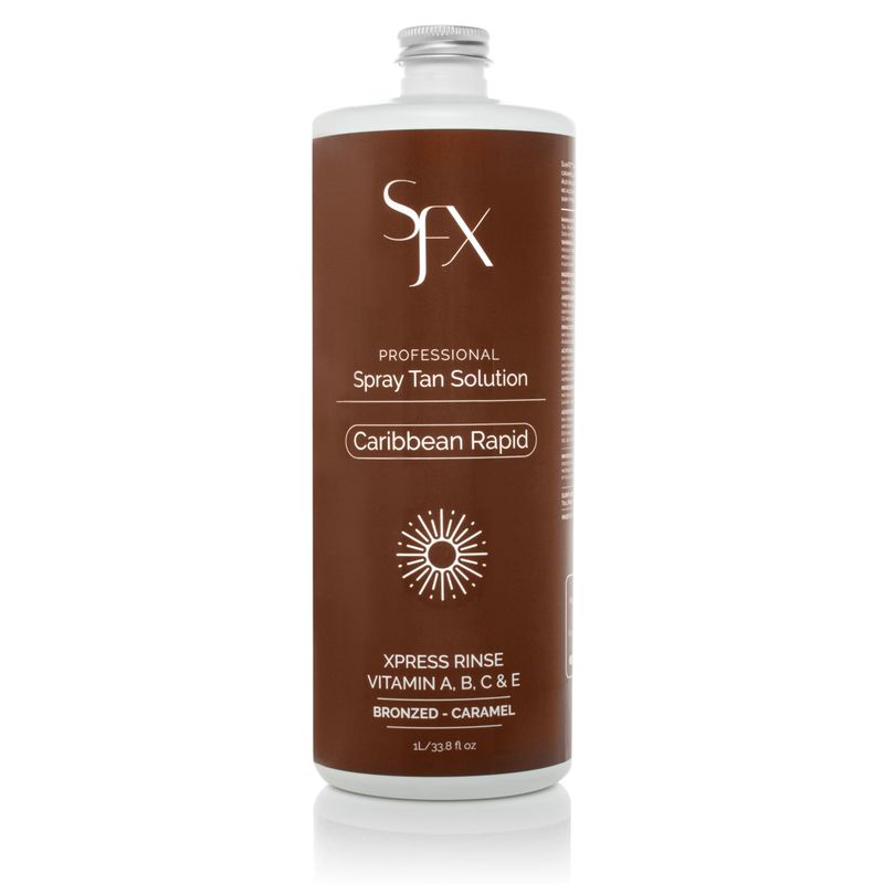 SunFX Caribbean Rapid - All Natural Spray Tanning Solution(100ml/3 fl ...