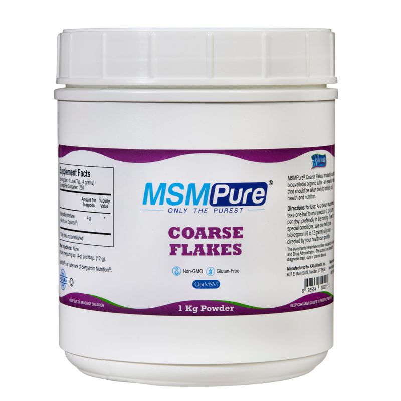 KALA HEALTH MSMPure Coarse MSM Powder Flakes – Organic Sulfur for Joint ...